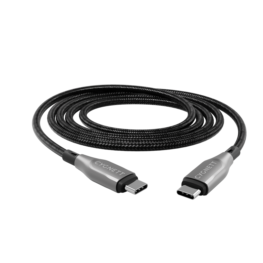 USB-C to USB-C Cable 3M – Black – Cygnett NZ